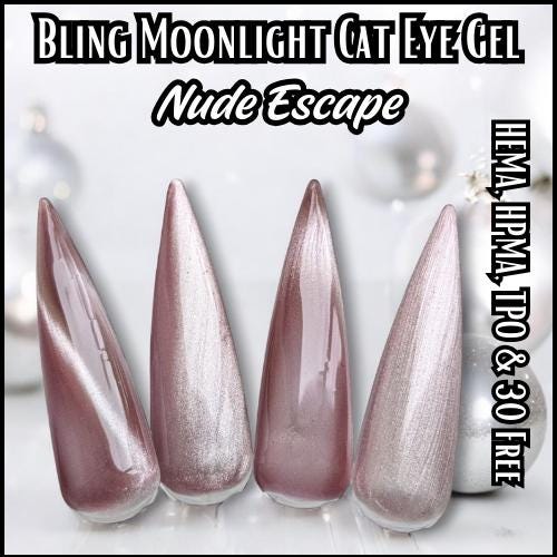Nude Escape Moonlight Cat Eye Gel - HEMA, HPMA, TPO Free – Bling Galleria
